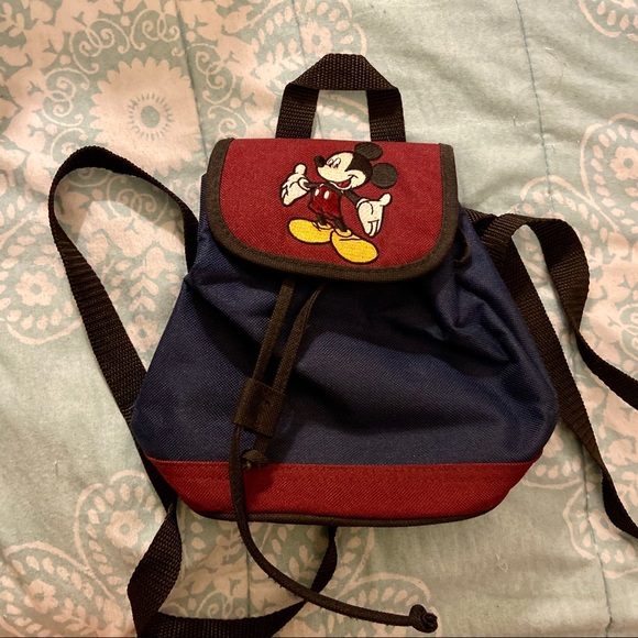 Disney | Bags | Vintage Disney Mini Mickey Mouse Backpack | Poshmark